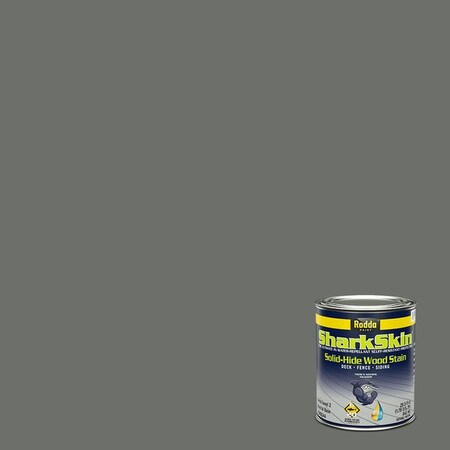 Rodda Paint SharkSkin Deck and Siding Solid Wood Stain, 1 Quart, Pewter ...