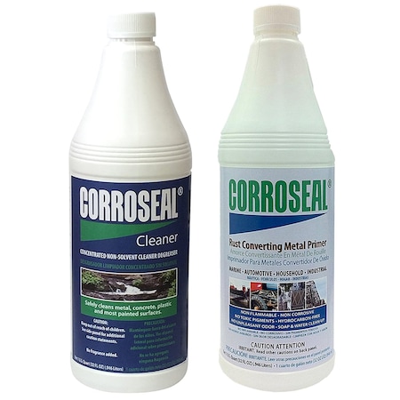 Corroseal Water-Based Rust Converter Metal Primer Kit, Rust Converter W ...