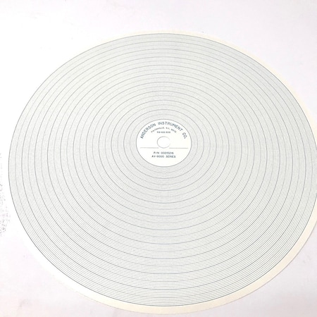 Anderson-Negele Chart 12" AV9000 Plain, PK100 00215216 | Zoro