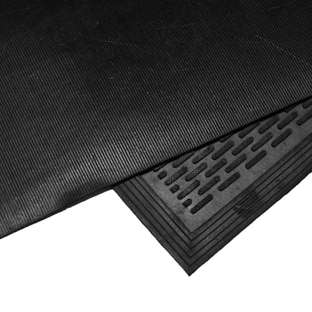 Rubber-Cal Dura-Scraper Linear Commercial Rubber Entrance Door Mat - 3/ ...