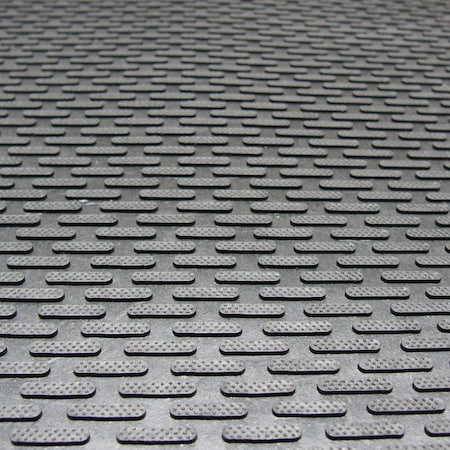 Rubber-Cal Dura-Scraper Linear Commercial Rubber Entrance Door Mat - 3/ ...