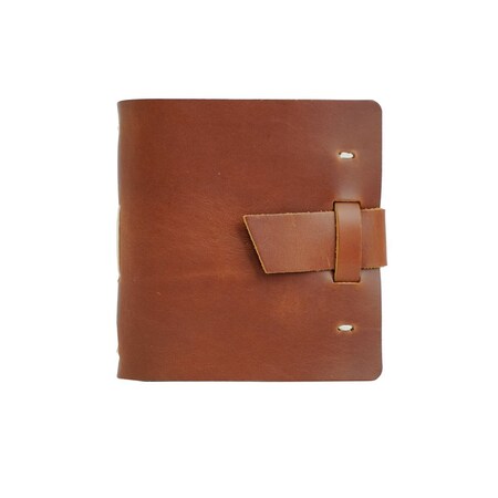 Rustico Leather Photo Album - Self Adhesive 4 x 4 in Saddle PH0040-0002 ...