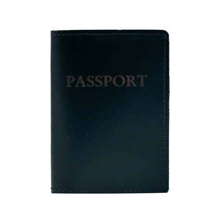 Rustico Leather Passport Cover in Black AC0160-0003 | Zoro