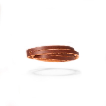 Rustico Byway Leather Bracelet in Saddle AC0035-MD02 | Zoro