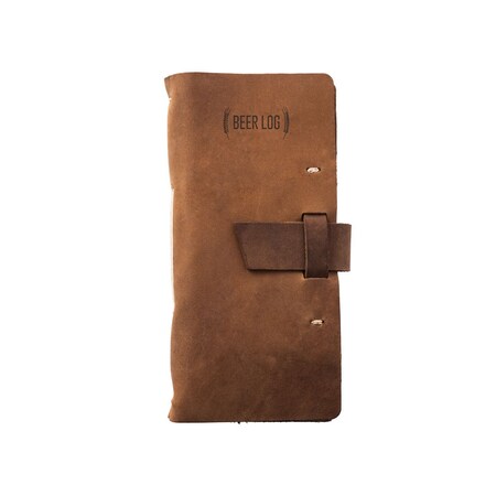 Rustico Leather Pocket Beer Log in Dark Brown HS0018-0001 | Zoro