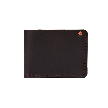 Rustico Horizon Leather Slim Bifold Wallet in Charcoal AC0119-0015 | Zoro