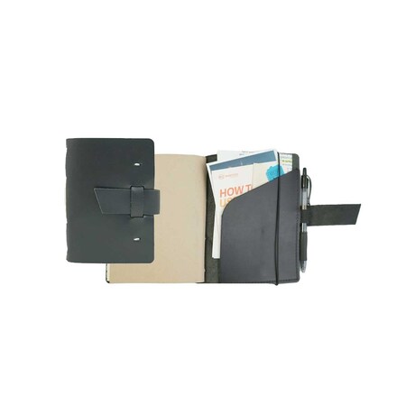 Rustico Good Book Leather Journal Pocket Pro in Black BK0043-0003 | Zoro