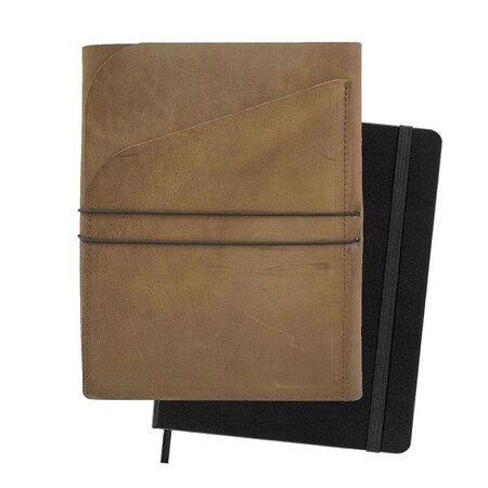 Rustico Moleskine Classic XL Leather Notebook Cover 7.5'' x 9.75'' PRO ...