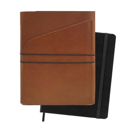 Rustico Moleskine Classic XL Leather Notebook Cover 7.5'' x 9.75'' PRO ...