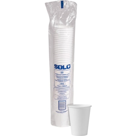 Solo Cup, Hot, 12Oz, White 20PK SCC412WN2050 | Zoro