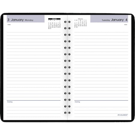At-A-Glance Book, Appt, Daily, Full Hr, 5X8 AAGSK4600 | Zoro