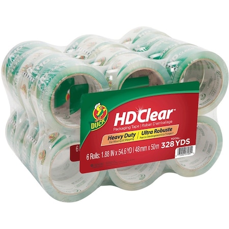 Duck Brand Packing Tape, 1.88x54.7Yds., 24/CT, Clear 4PK DUC393730 | Zoro