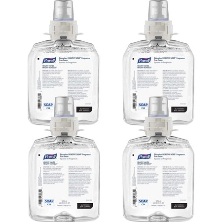 Purell Soap Refills, Foam, f/CS4 Dispenser, 1250ml, , Clear, PK 4 ...