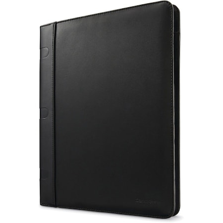 Samsonite Portfolio, Leather, 3/4"Wx9-1/2"Lx12-1/2"H, Black ...