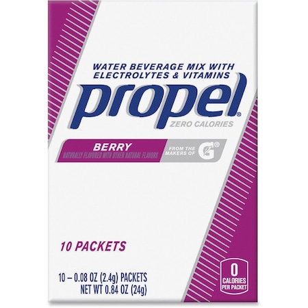 Propel Powder Packs, .08oz., 10 Packets, 120/CT, Berry/PE PK QKR01087 ...