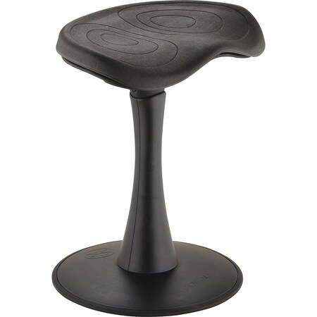 Safco Stool, Active Seating, 300 lb. Cap, 18"H, Black SAF2271BL | Zoro
