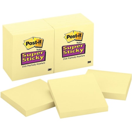 Post-It Notes, Post-It, 2X2, 10Pk, Ca Pk MMM62210SSCY | Zoro