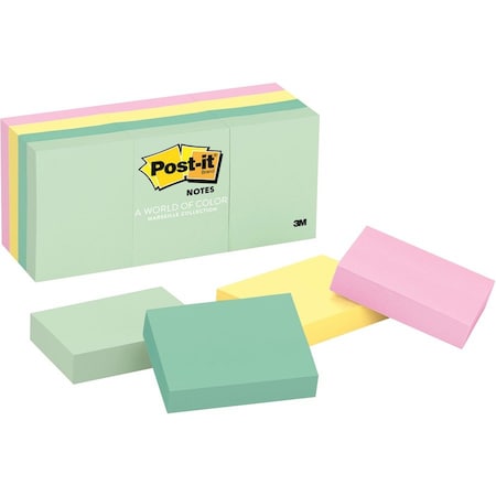 Post-It Notes, Post-It, 1.5X2, 12Pk MMM653AST | Zoro