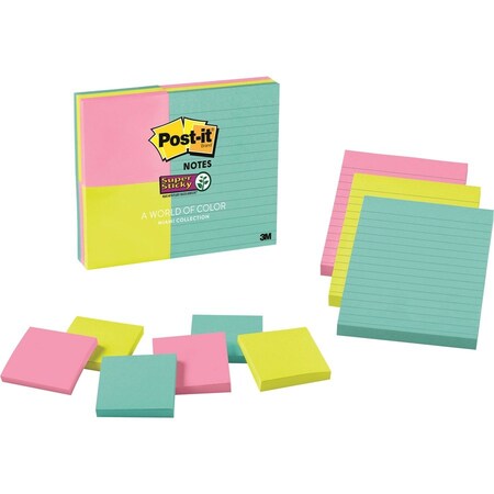 Post-It Note, Combo, Value-Pack, Ast Pk MMM46339SSMIA | Zoro