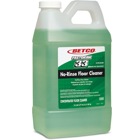 Betco Floor Cleaner, No-Rinse, 1/2 Gal, , Green, PK 4 BET2584700 | Zoro