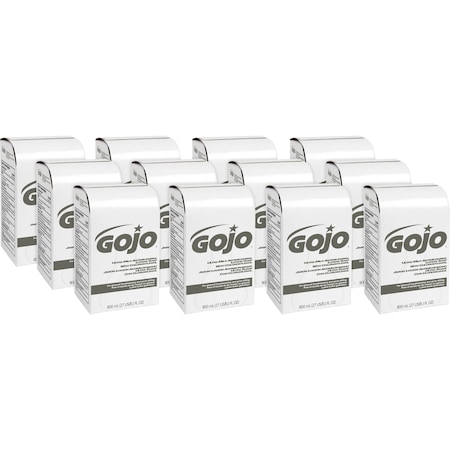 Gojo 27.1 fl oz (800 mL) Ultra Mild Antimicrobial Lotion Soap Refill 12 ...
