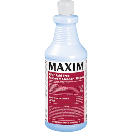 Midlab Cleaner, Acid-Free, 1 Quart Blue, PK 12 MLB03600012 | Zoro