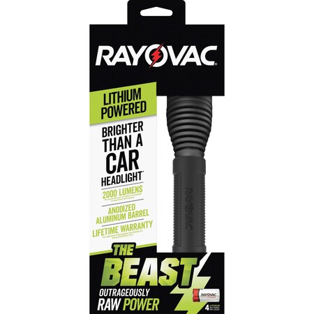 Rayovac FLASHLIGHT, 2000 LUMENS RAYRWP123ABD | Zoro
