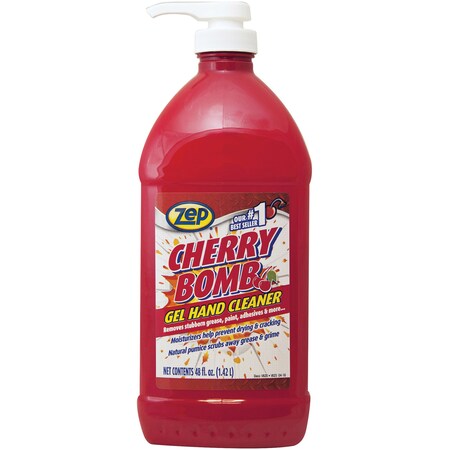 Zep Hand Cleaner, Gel, Cherry Scent, 48 oz., Red, PK 4 ZPEZUCBHC484 | Zoro