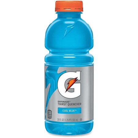 Gatorade Energy Drink, Cool Blue Raspberry, 20oz, 24/CT, Baltic Blue PK ...