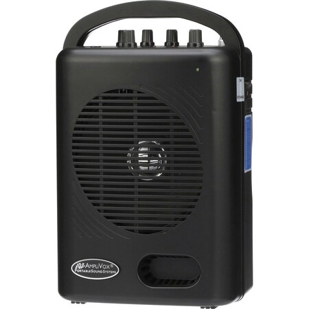 Amplivox Sound Systems PA System, Portable, 50W, Wireless, 9"x6-1/2"x11 ...