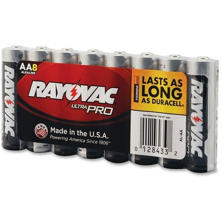 Rayovac BATTERY, INDUST, AA, 8/PK RAYALAA8J | Zoro