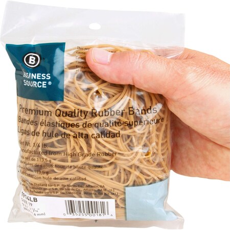Business Source Rubber Bands, Natural, PK425 1914LB | Zoro