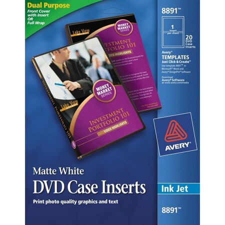 Avery Prnt, Perforated, 20/PK, Matte AVE8891 | Zoro