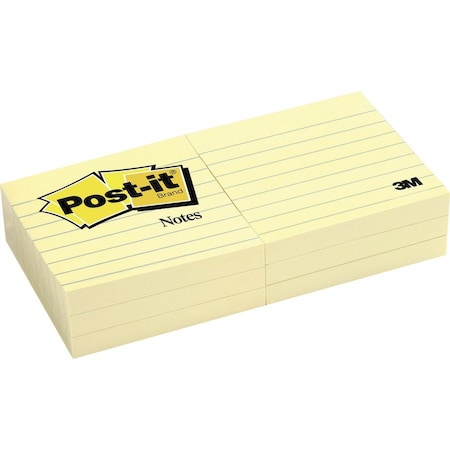Post-It Notes, 3X3, Lined, 12Pd, Ca Pk MMM630SS | Zoro