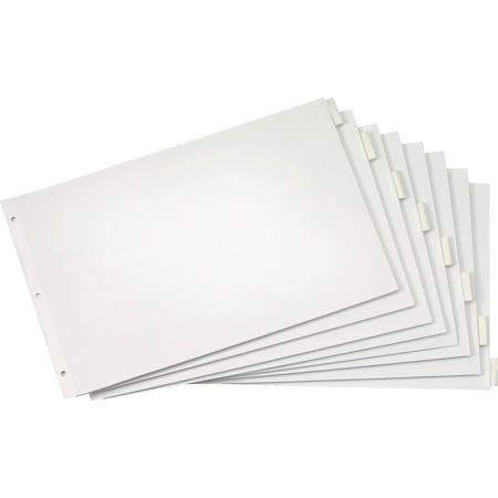Cardinal DIVIDERS, INSERT, 11X17, 8TB CRD84815 | Zoro