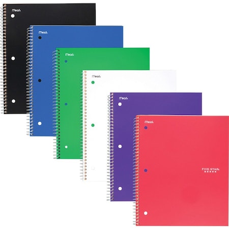 Mead Notebook, 1Sub, 6Pk, 11"X8.5" Pk MEA38052 | Zoro