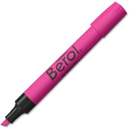 Berol Highlighter Marker, Chisel Tip, 12/pk, Pink Ink 12PK SAN64327 | Zoro