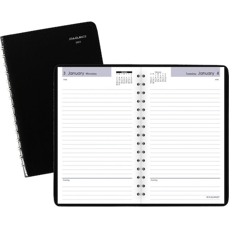 At-A-Glance Book, Appt, Daily, Full Hr, 5X8 AAGSK4600 | Zoro