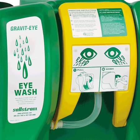 Sellstrom Gravit-Eye Portable Eyewash Station, Gravity Feed, 16 gal ...