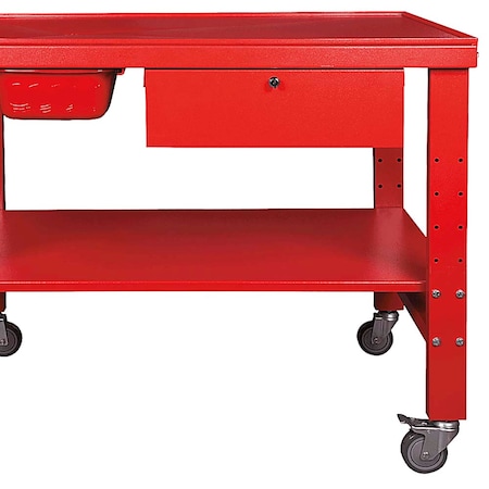American Forge & Foundry Heavy Duty Tear Down Table with Shelf, 1000 Lb ...