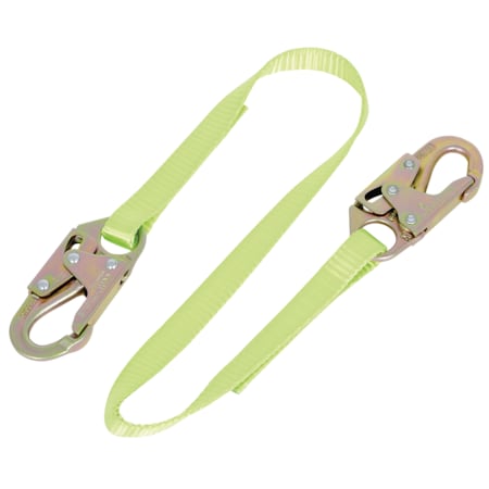 Peakworks Restraint Lanyard, Webbing, Body Snap/Anchor Snap, 6 ft ...