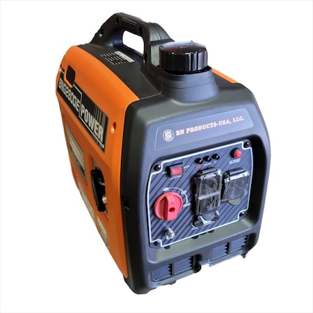 BN PRODUCTS USA Portable Inverter Generator, Gasoline, Electric Starter ...