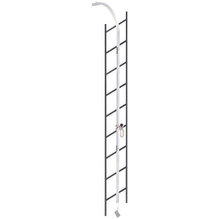 Safe Climber 60 ft. Aluminum Rail Fall Arrest Ladder Safety System ...