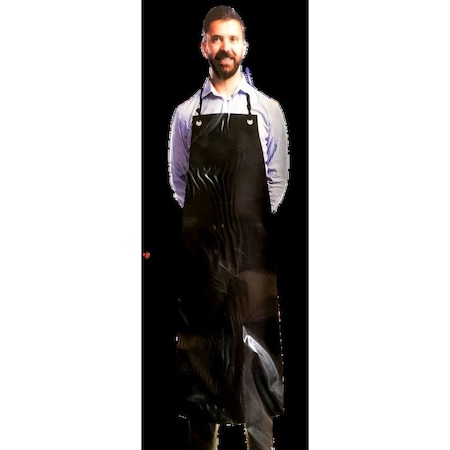 Comfitwear Hycar Aprons, 35 in.x45 in. black hycar apron w/cloth ...