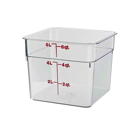 Stanton Trading Food Storage Square 4 Qt Clear Polycarbonate PCS-4 | Zoro
