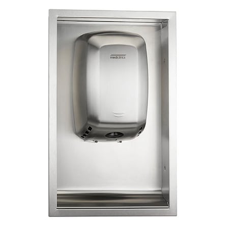Saniflow RECESS KIT FOR MACHFLOW HAND DRYER - SATIN STAINLESS STEEL ...