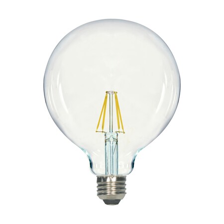 Satco Bulb, LED, Filament, 8W, 120V, 800L, 3000K, Clear S11367 | Zoro