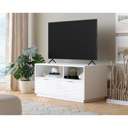 Sauder Morgan Main 40 in. Tv Stand Wh , Accommodates up to a 43 in. TV ...