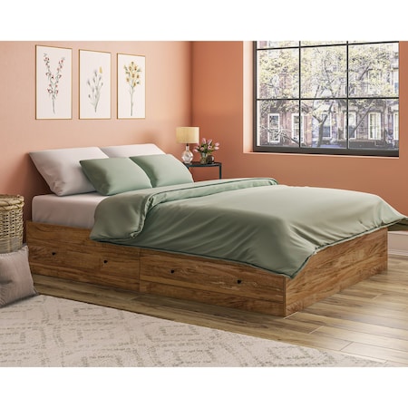 Sauder Cannery Bridge Queen Storage Bed Sm A2 , Accommodates queen-size ...