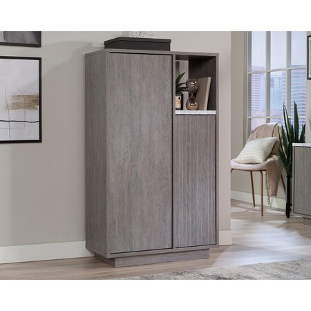 Sauder East Rock Stor Cab 2-Door Wall Cabnet Ao , Hidden storage behind ...